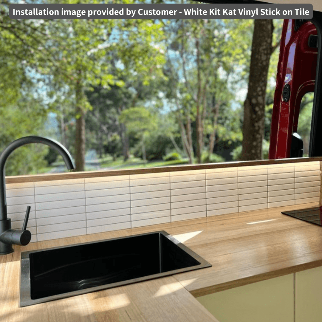 Kit Kat Stick on Tile - White – Stick on Tiles Australia