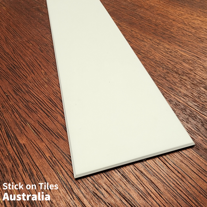 Long Subway Stick on Composite Tile - Matte White – Stick on Tiles ...