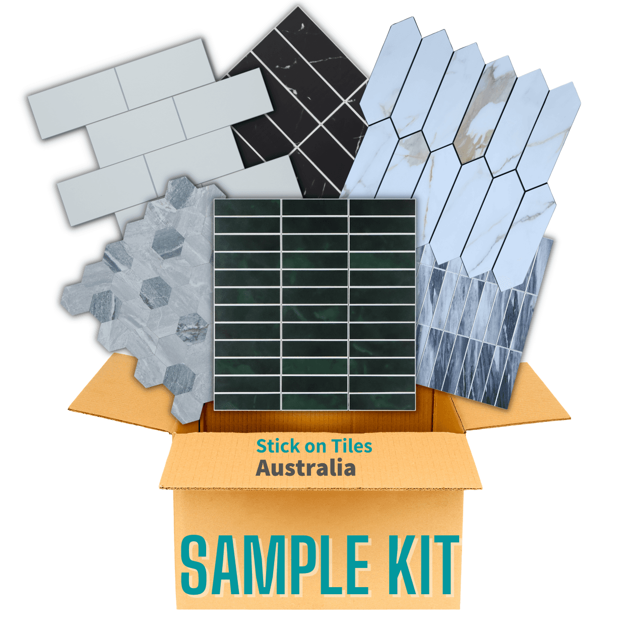 Sample Kit - Composite Tiles – Stick on Tiles Australia