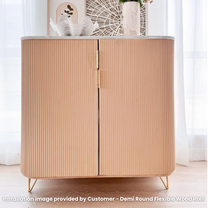 Flexible Wood Roll Panels - Demi Round – Stick on Tiles Australia