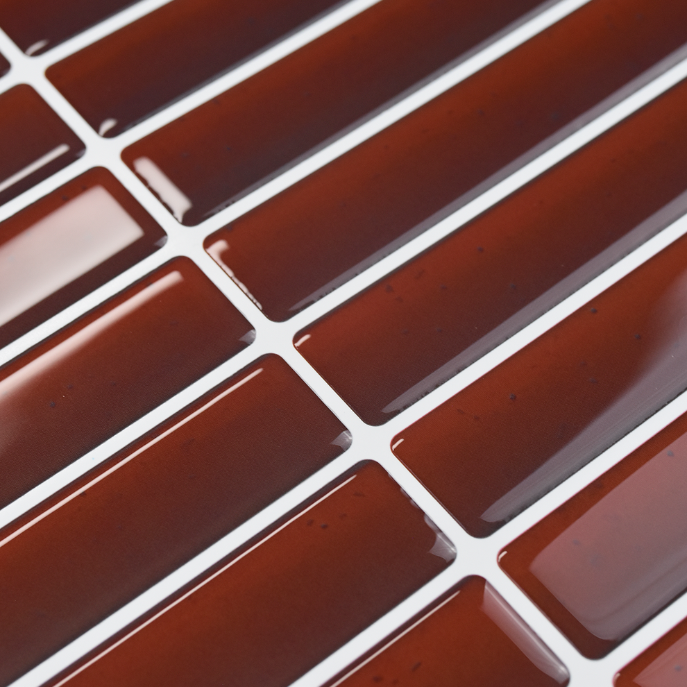 Kit Kat Stick on Tile - Deep Red – Stick on Tiles Australia