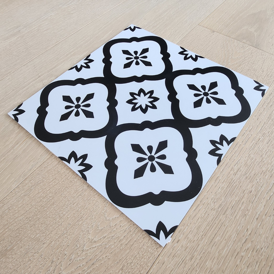 Vinyl Floor Stick on Tile - Flower Sea | Stick on Tiles Australia
