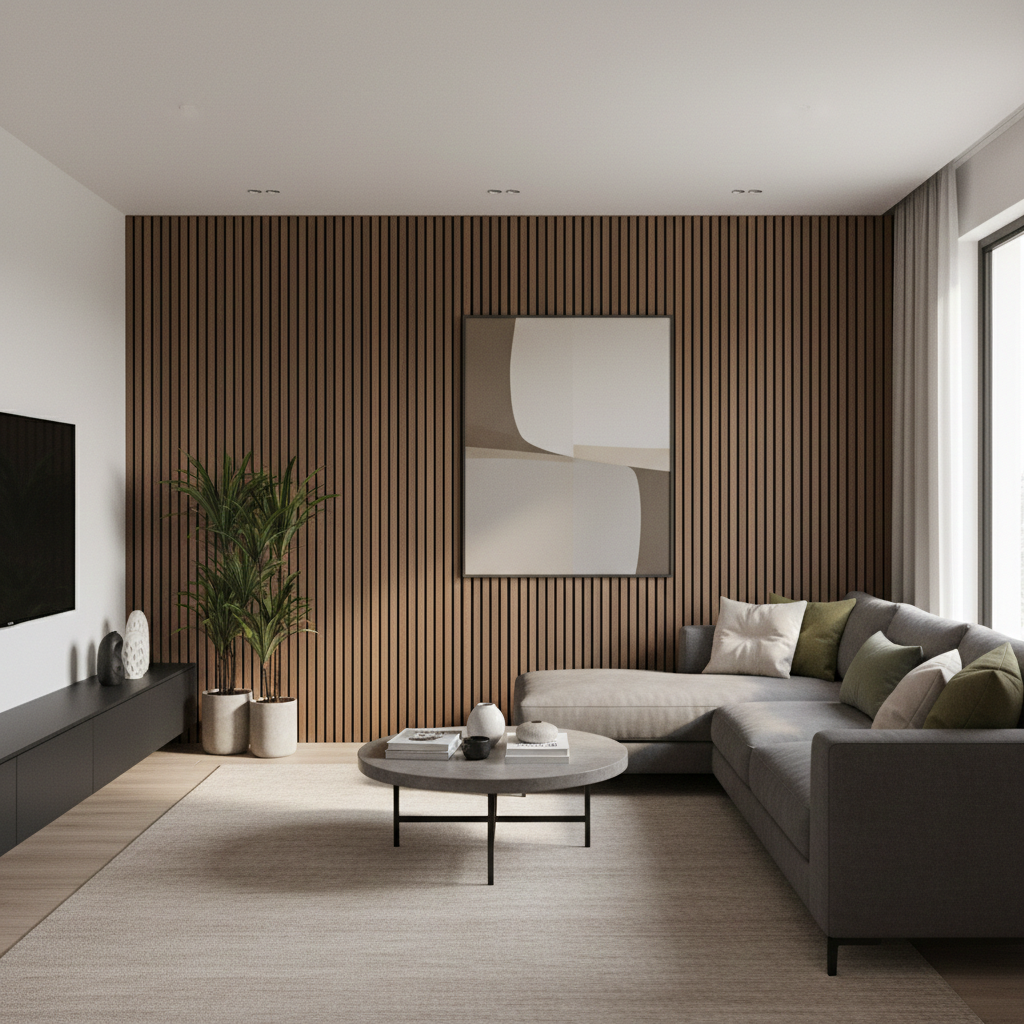 Acoustic Peel & Stick Panels - Walnut – Stick on Tiles Australia