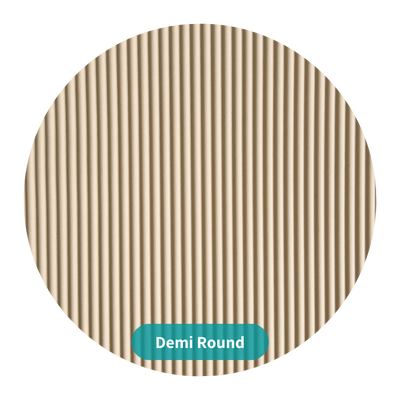 Flexible Wood Roll Panels - Large Scallop – Stick on Tiles Australia