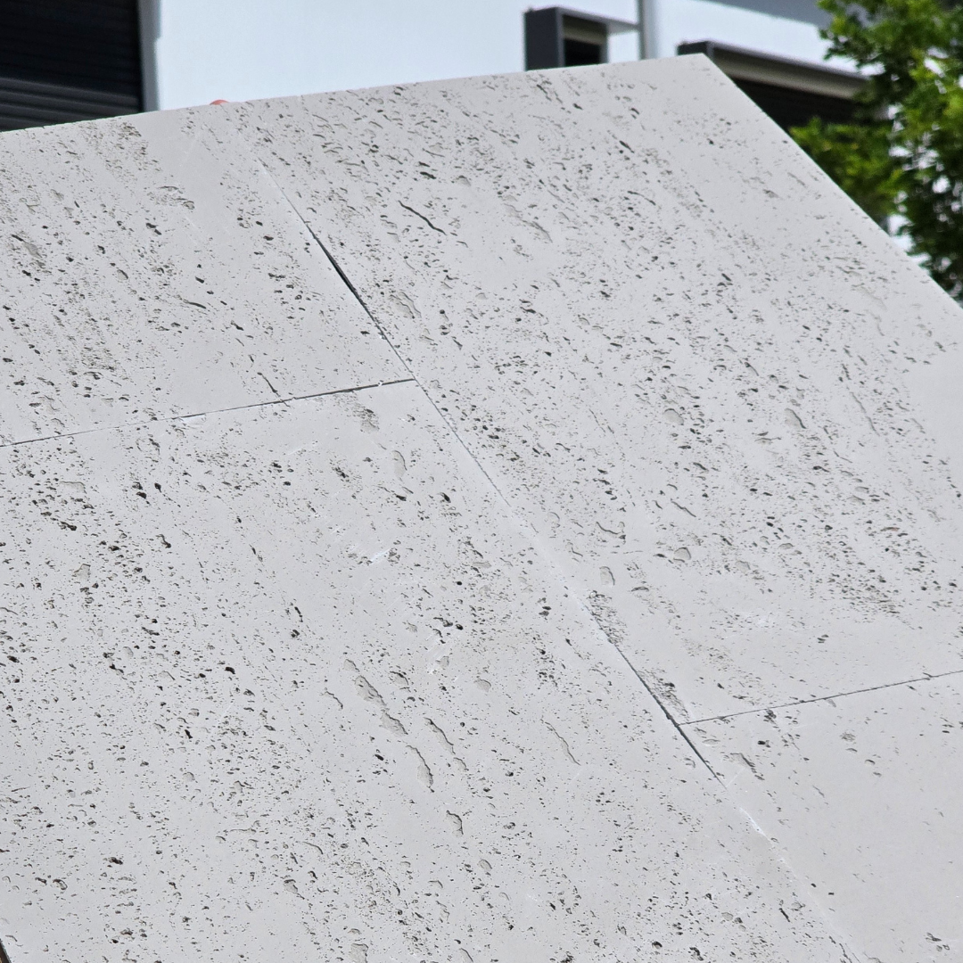 Soft Stone Travertine - Grey – Stick on Tiles Australia