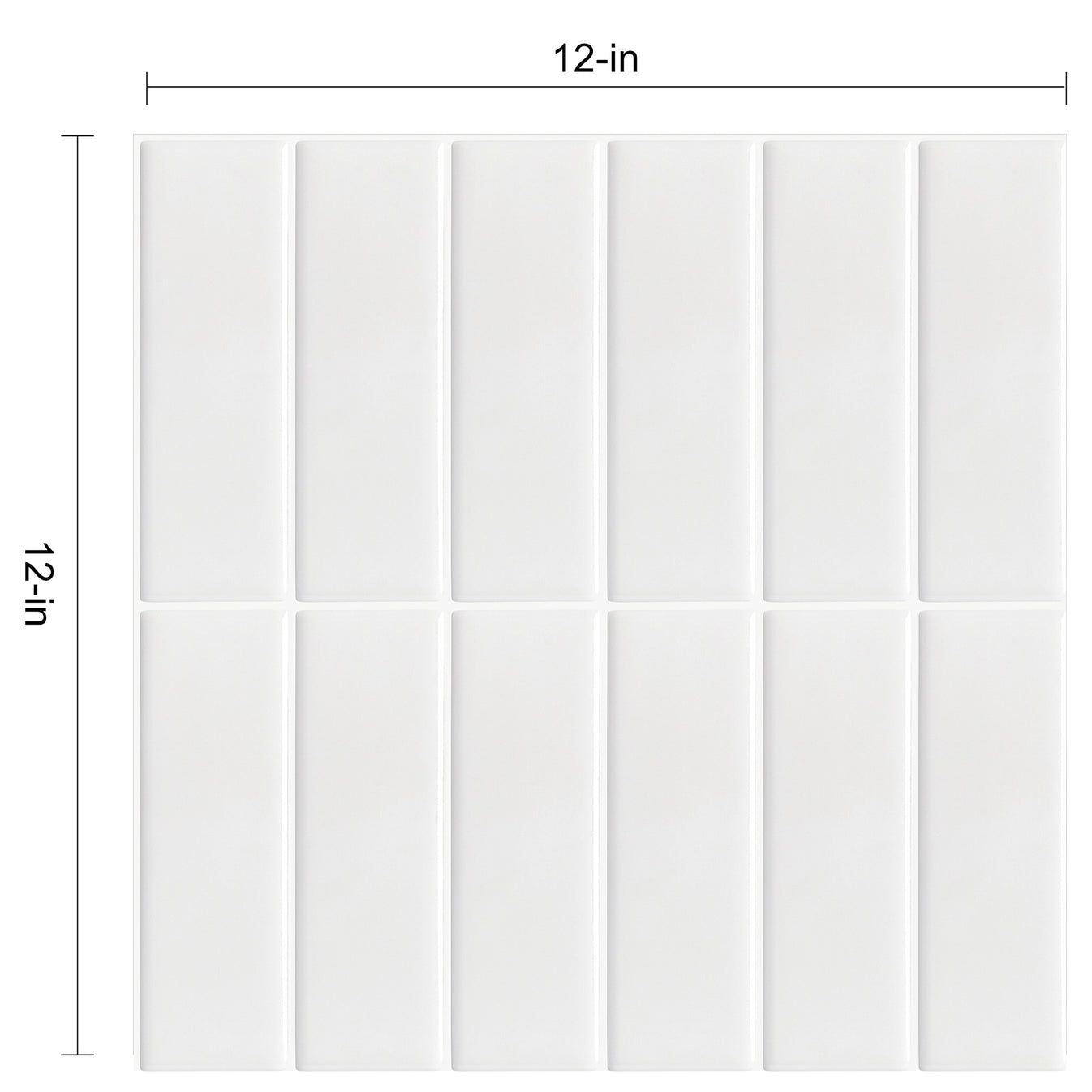 Large Kit Kat Stick on Tile - All White – Stick on Tiles Australia
