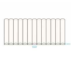 Flexible Wood Roll Panels - Large Demi Round – Stick on Tiles Australia