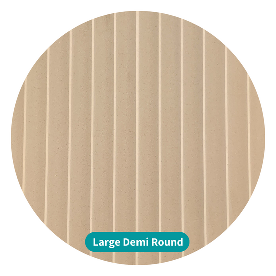 Flexible Wood Roll Panels - Large Demi Round – Stick on Tiles Australia