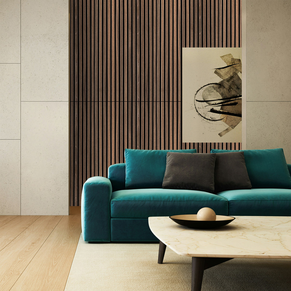 Acoustic Peel & Stick Panels - Walnut – Stick on Tiles Australia