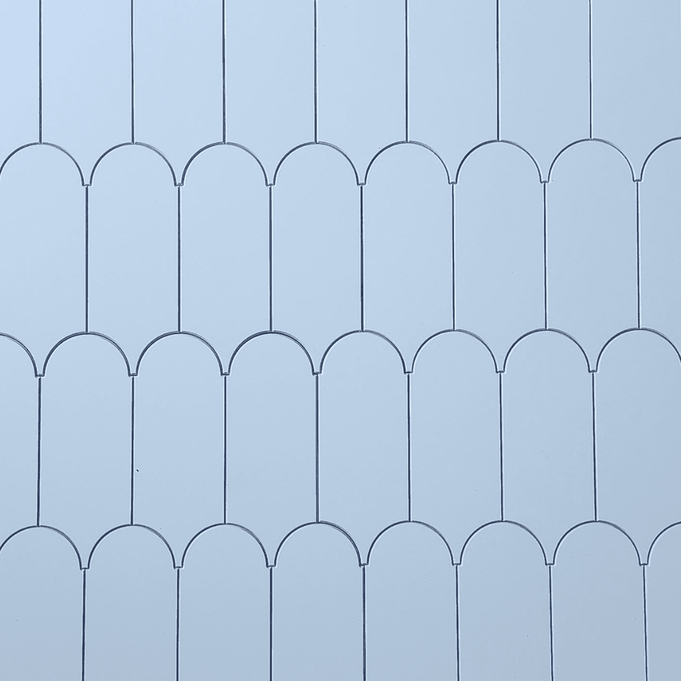 Feather Stick on Composite Tile - White – Stick on Tiles Australia