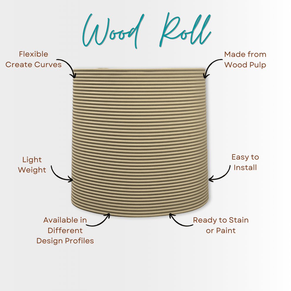 Flexible Wood Roll Panels - Demi Round – Stick on Tiles Australia
