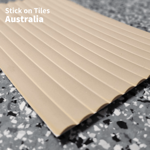 Flexible Wood Roll Panels - Large Demi Round – Stick on Tiles Australia