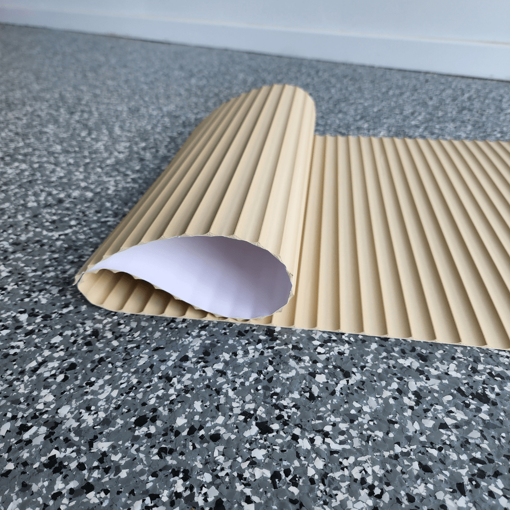 Flexible Wood Roll Panels - Scallop – Stick on Tiles Australia