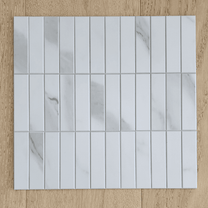 Kit Kat Stick on Composite Tile - Carrara Marble – Stick on Tiles Australia