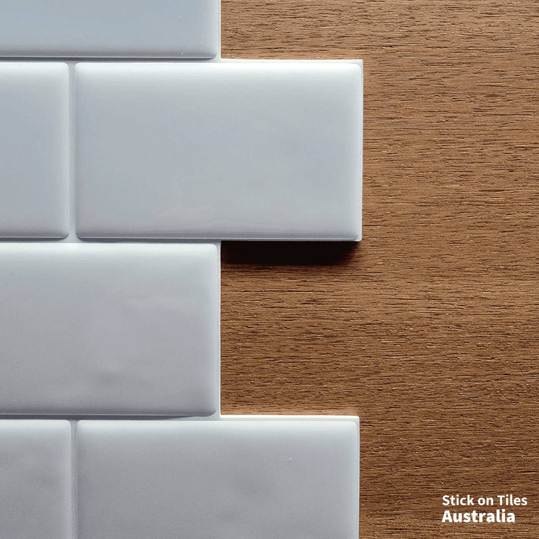 Subway Stick on Tile - White – Stick on Tiles Australia